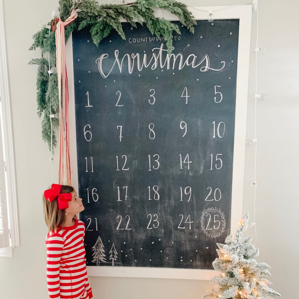 Christmas Countdown Chalk Print - 8 Minute Classes